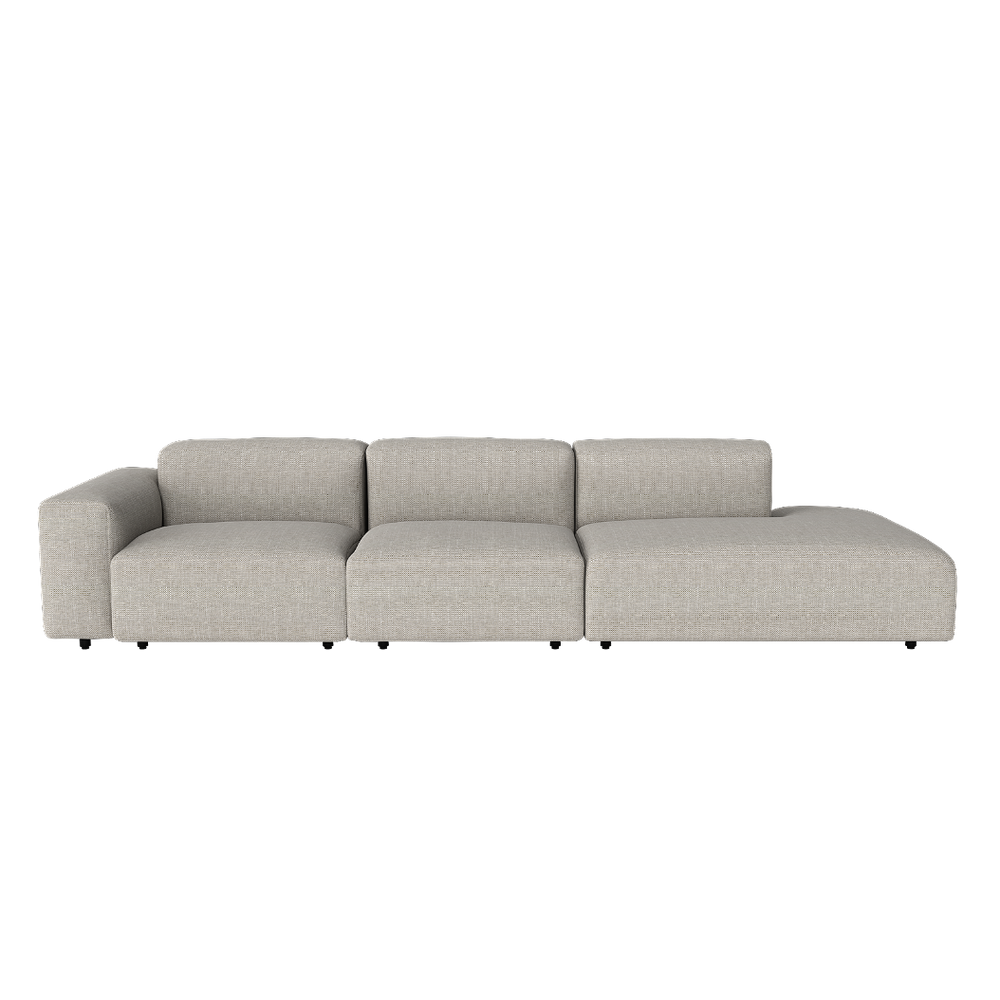 Grado | Plum 3 Seater Sofa - Beige